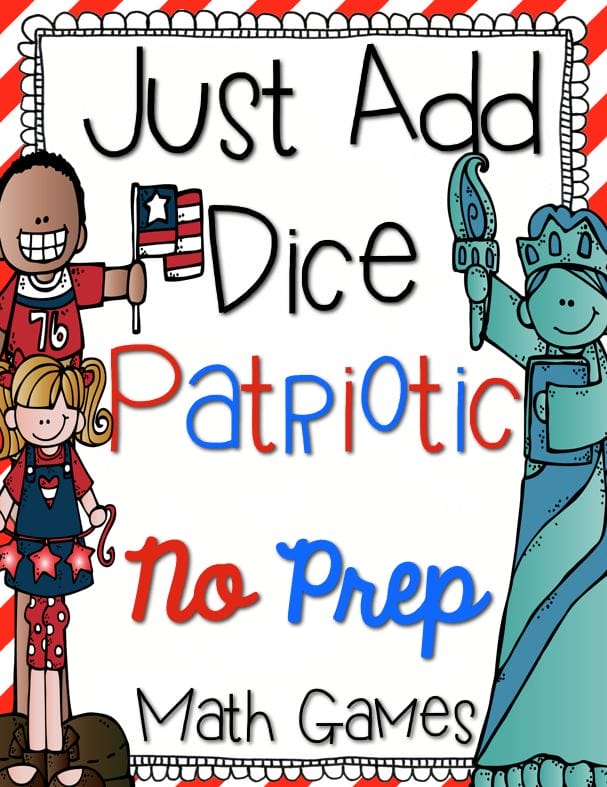 Patriotic Just Add Dice Games {Giveaway} : Blue Skies with Jennifer White