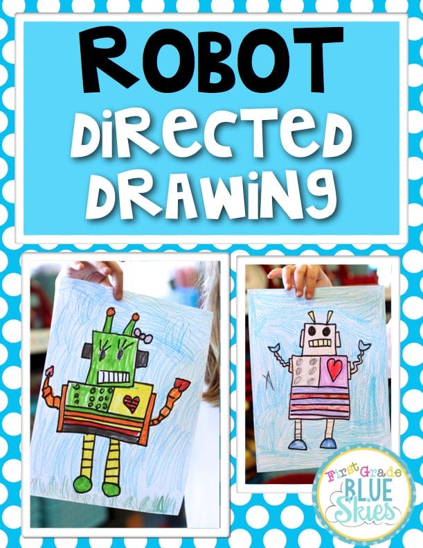 Robot Directed Drawing FREEBIE : Blue Skies with Jennifer White