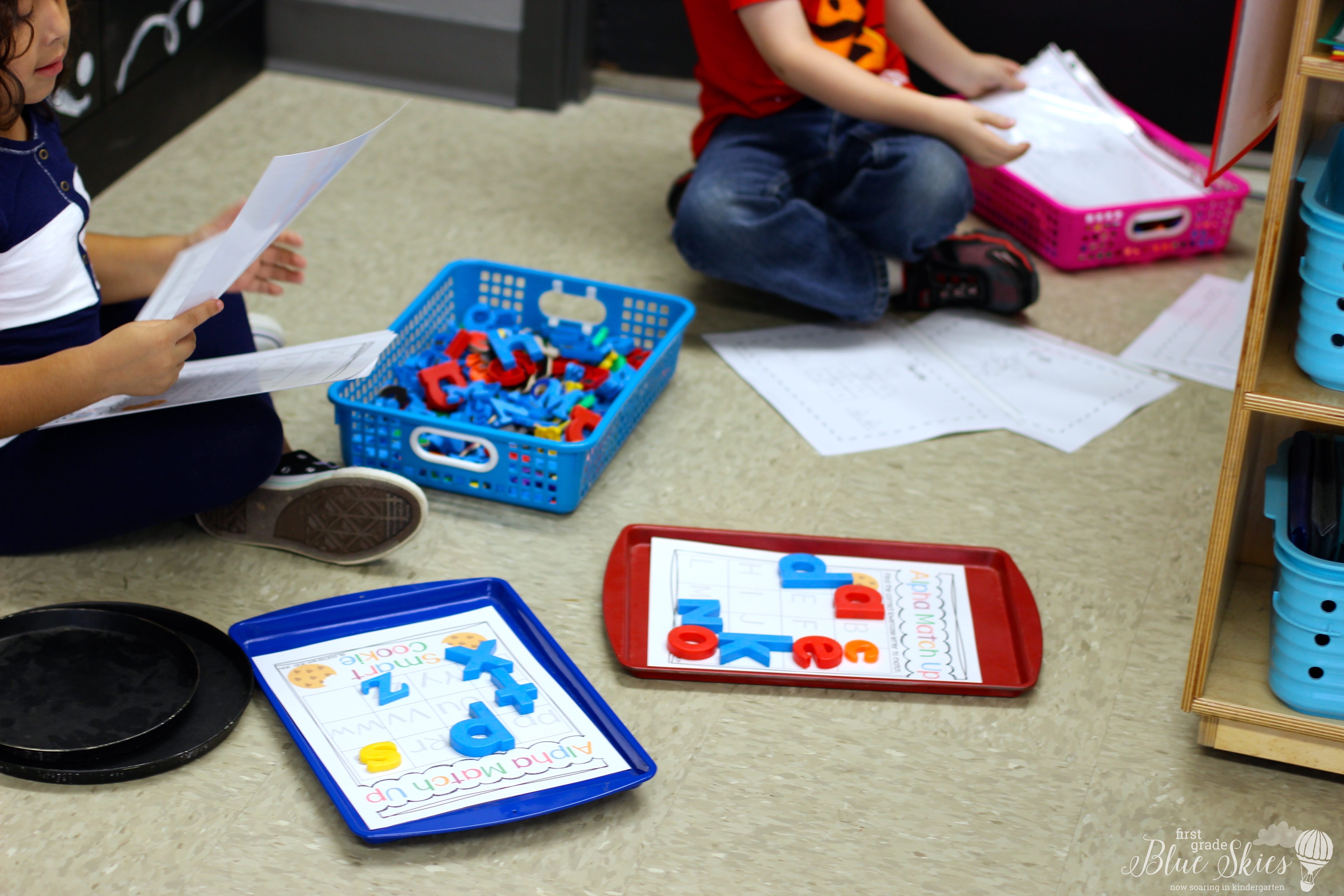 Kindergarten Literacy Center Ideas : Blue Skies with Jennifer White