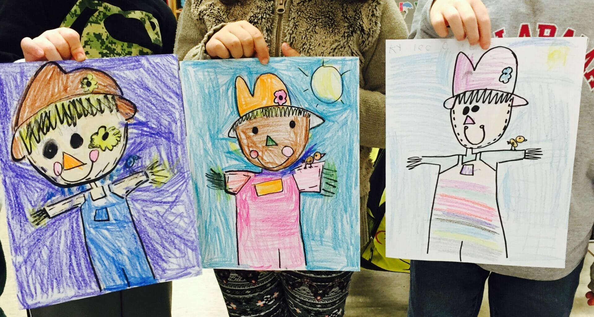 Scarecrow Directed Drawing : Blue Skies with Jennifer White