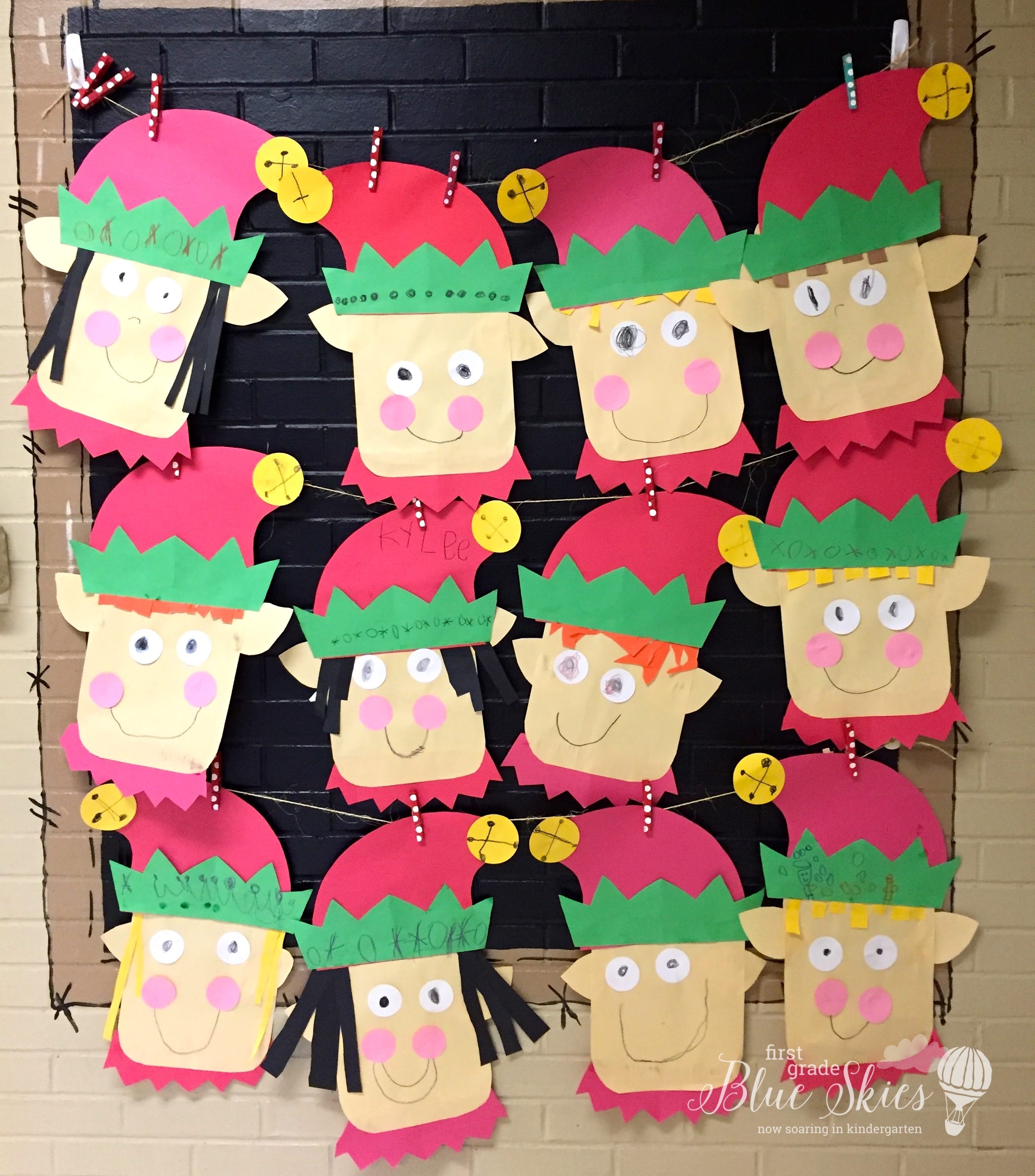 Elf Craft for the Classroom : Blue Skies with Jennifer White