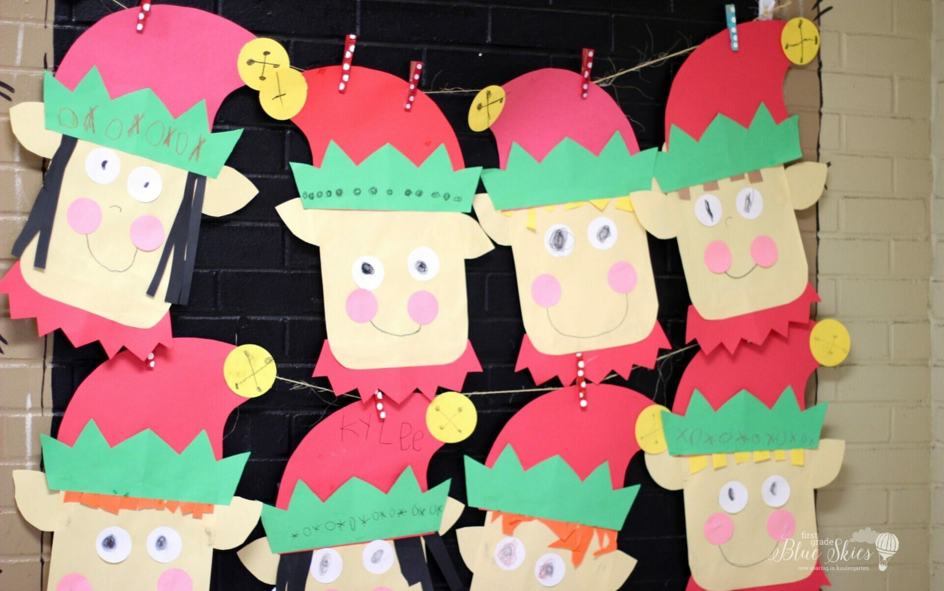 Elf Craft for the Classroom : Blue Skies with Jennifer White