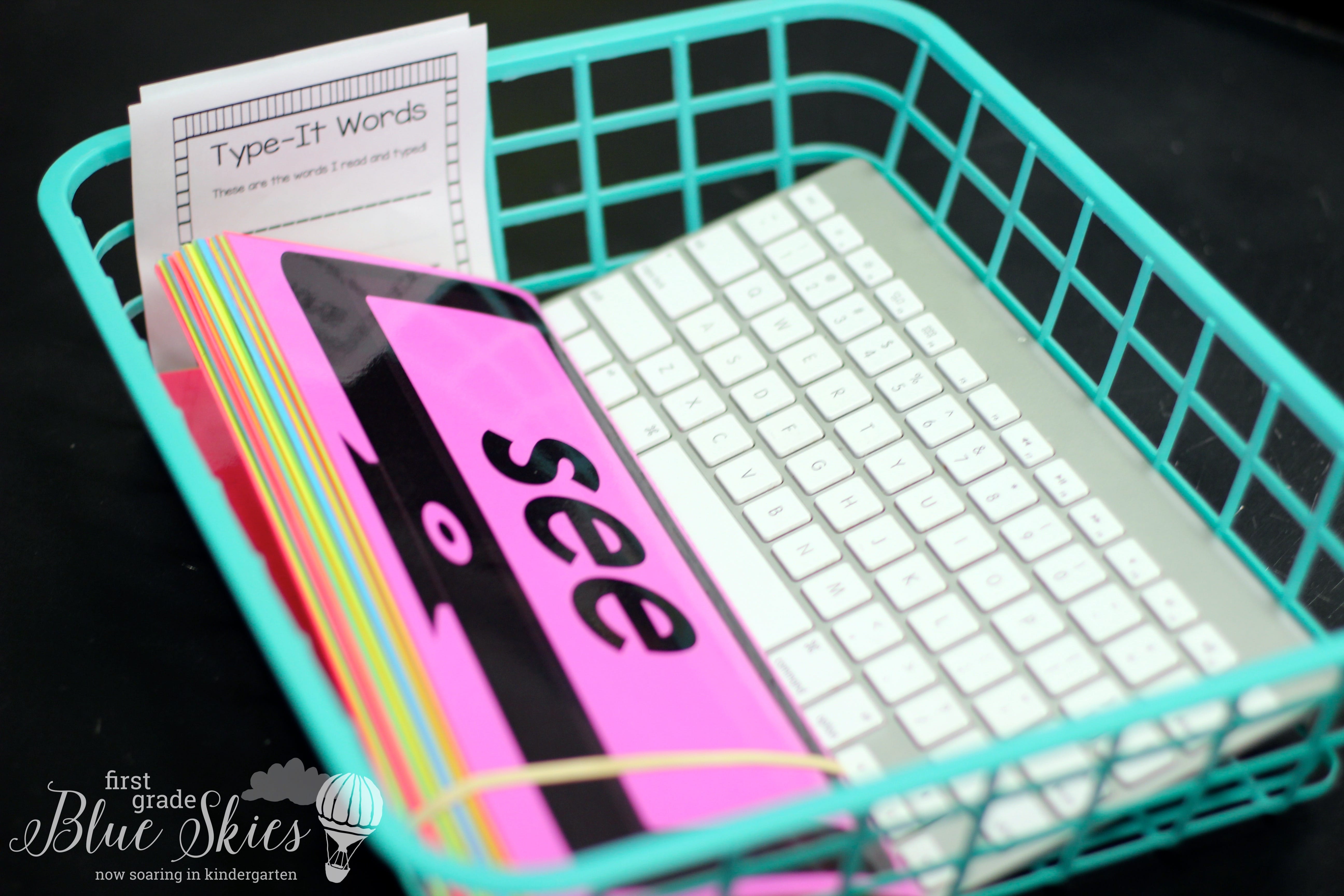 Sight Word Station Freebie : Blue Skies with Jennifer White