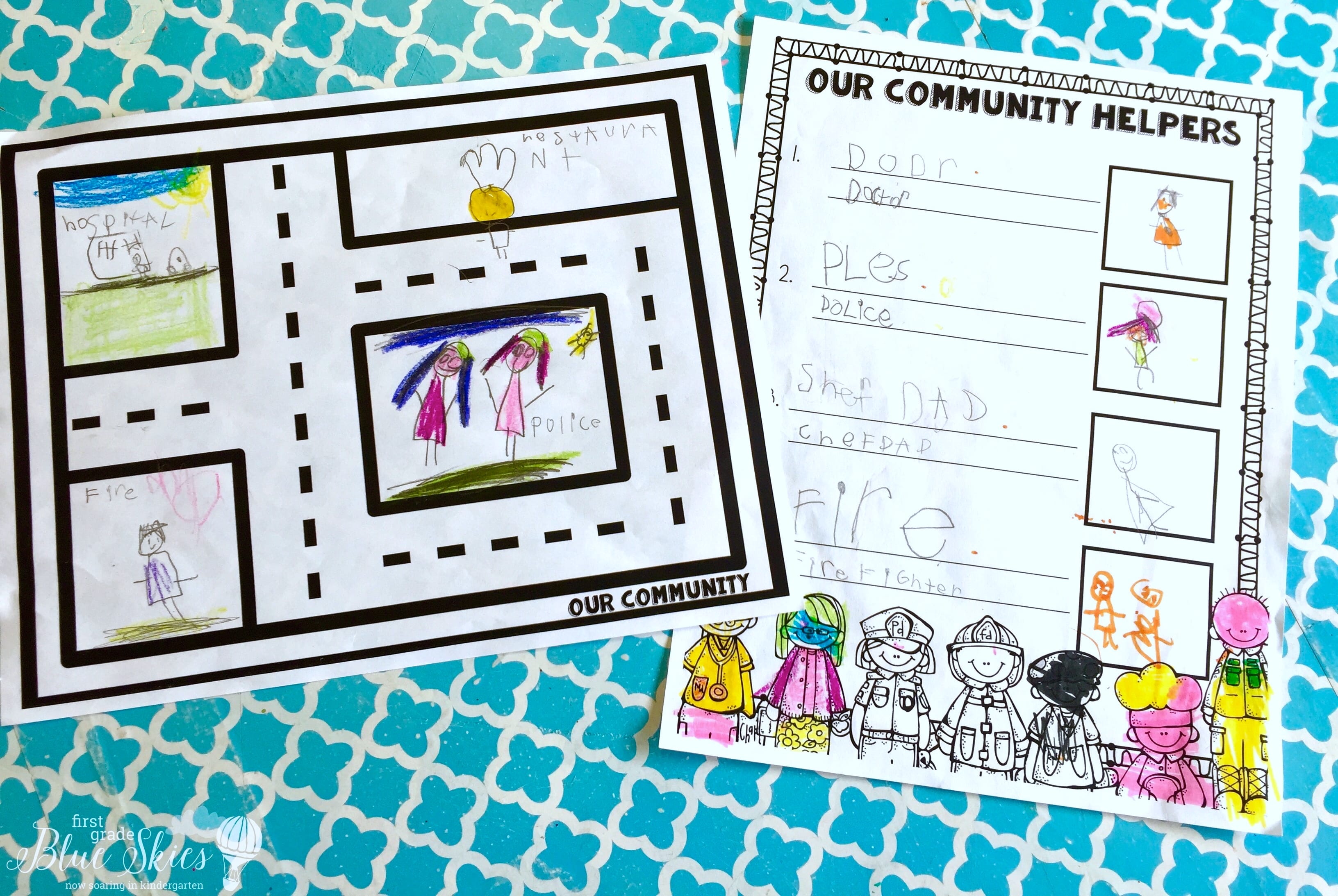 Community Helper Group Activity : Blue Skies with Jennifer White