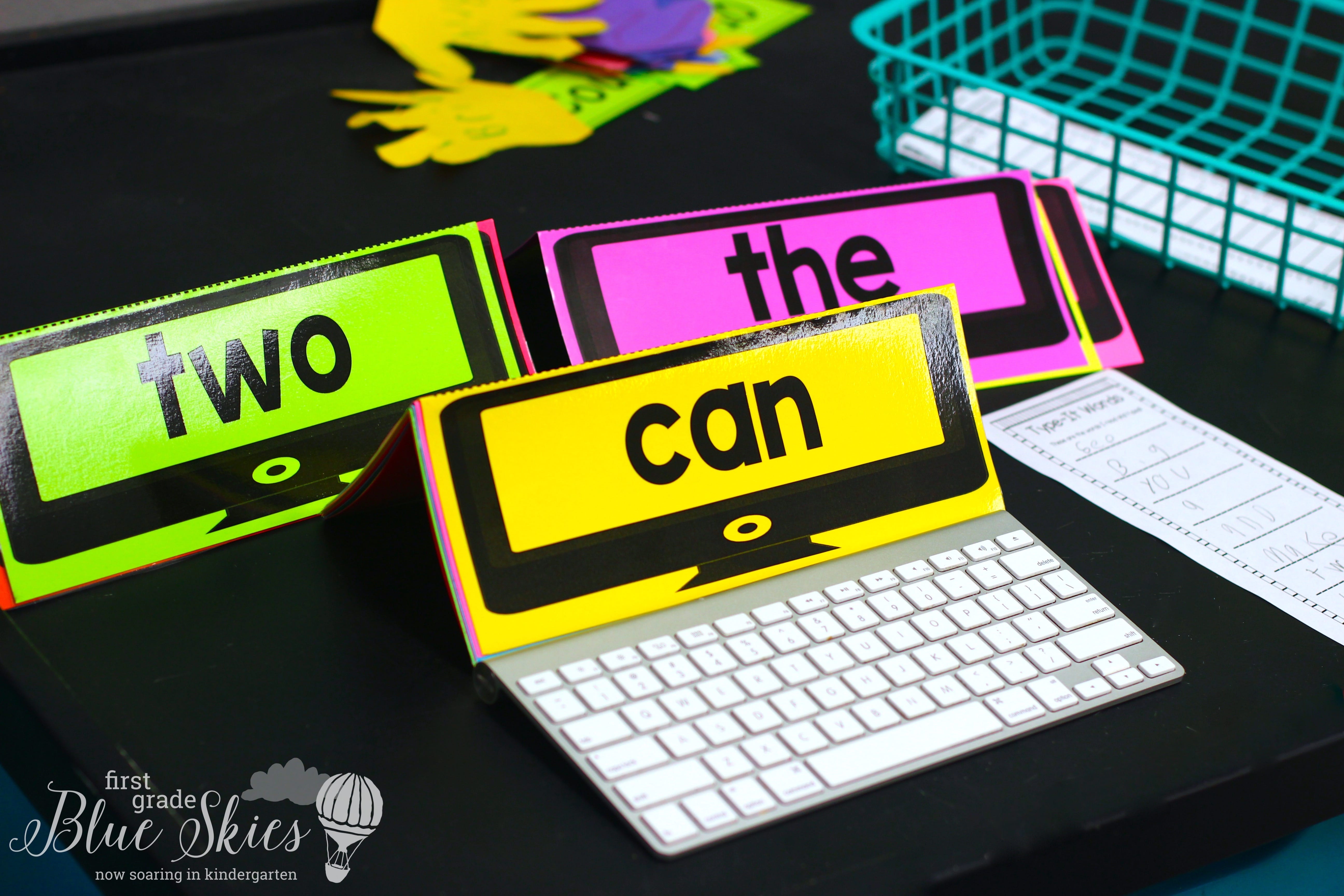 Sight Word Station Freebie : Blue Skies with Jennifer White