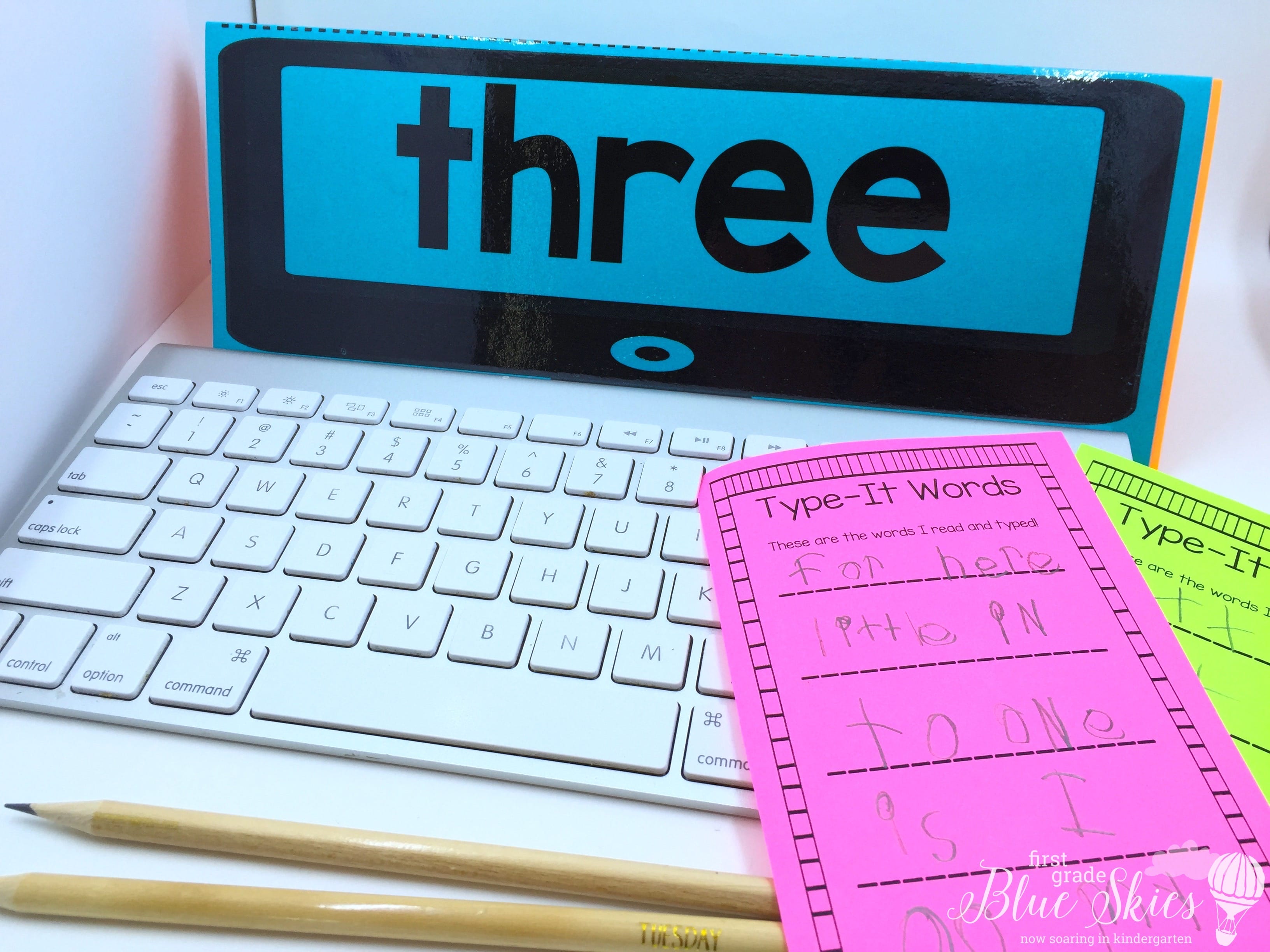 Sight Word Station Freebie : Blue Skies with Jennifer White