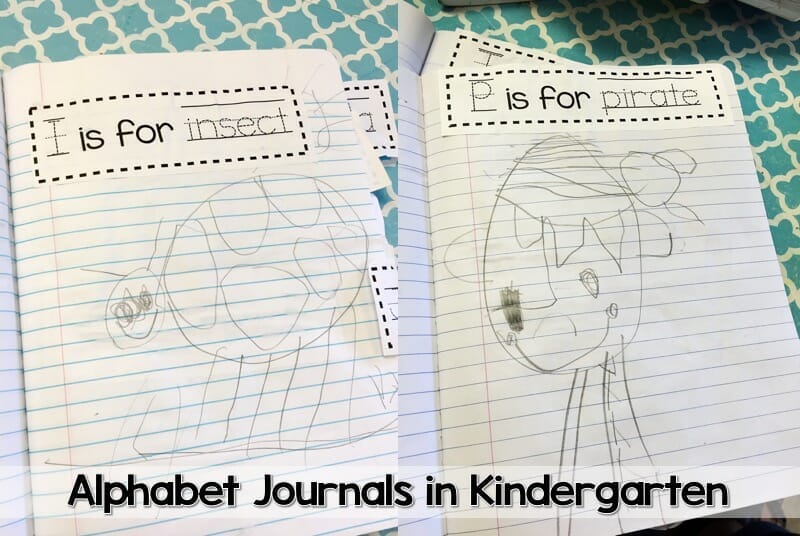 Alphabet Journal in Kindergarten : Blue Skies with Jennifer White