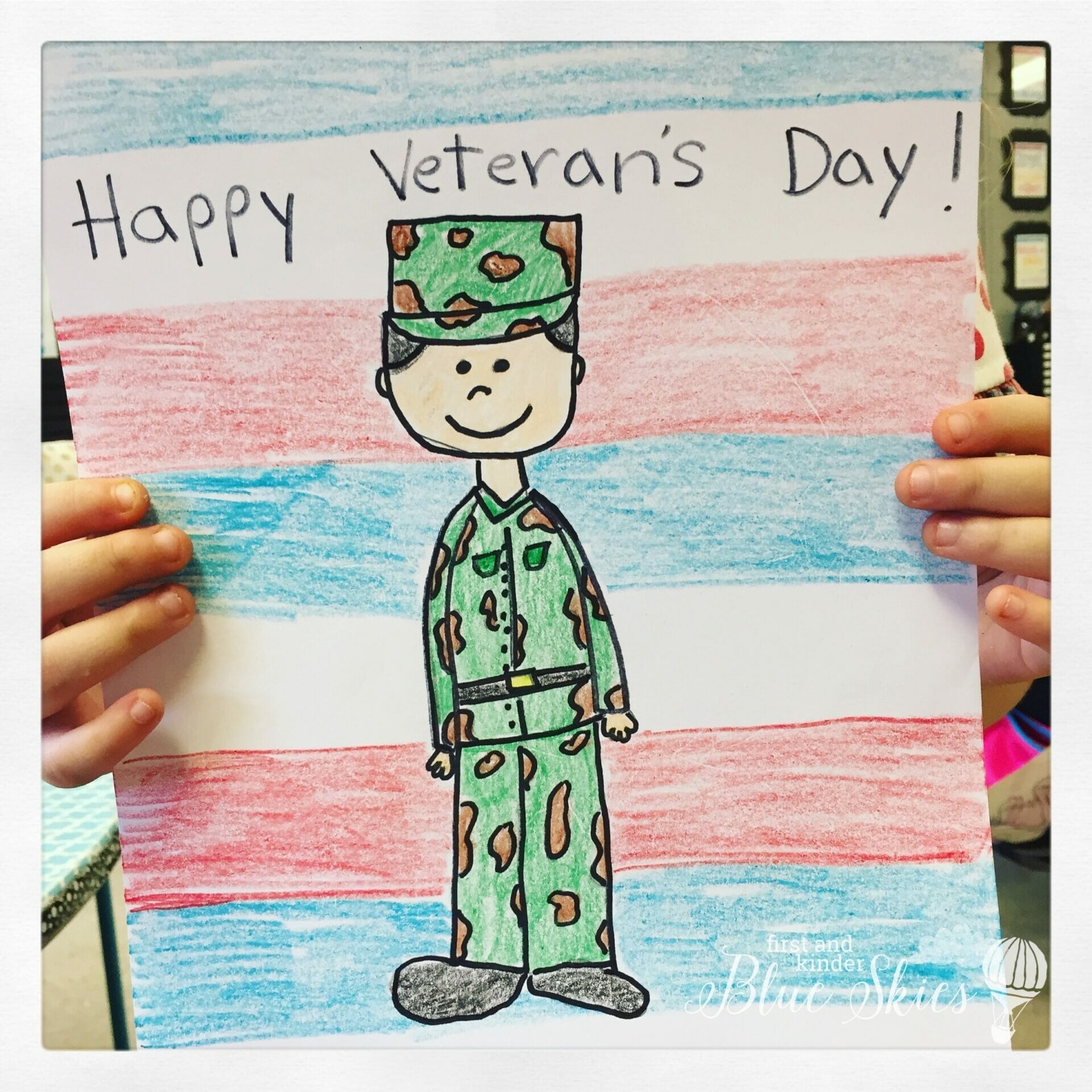 Veteran's Day Directed Drawing : Blue Skies with Jennifer White
