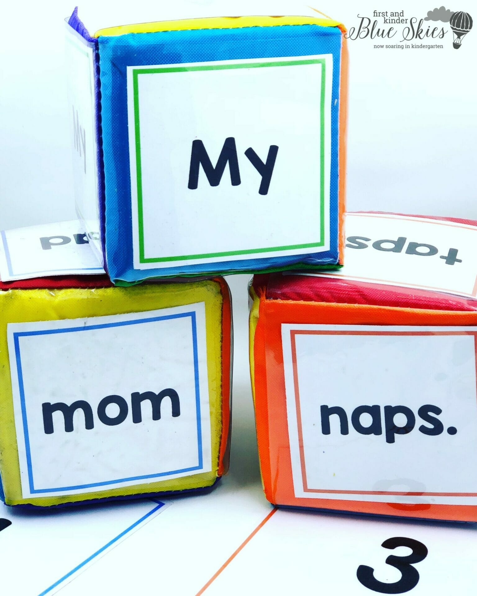 Soft Dice Sentence Builder Station : Blue Skies with Jennifer White