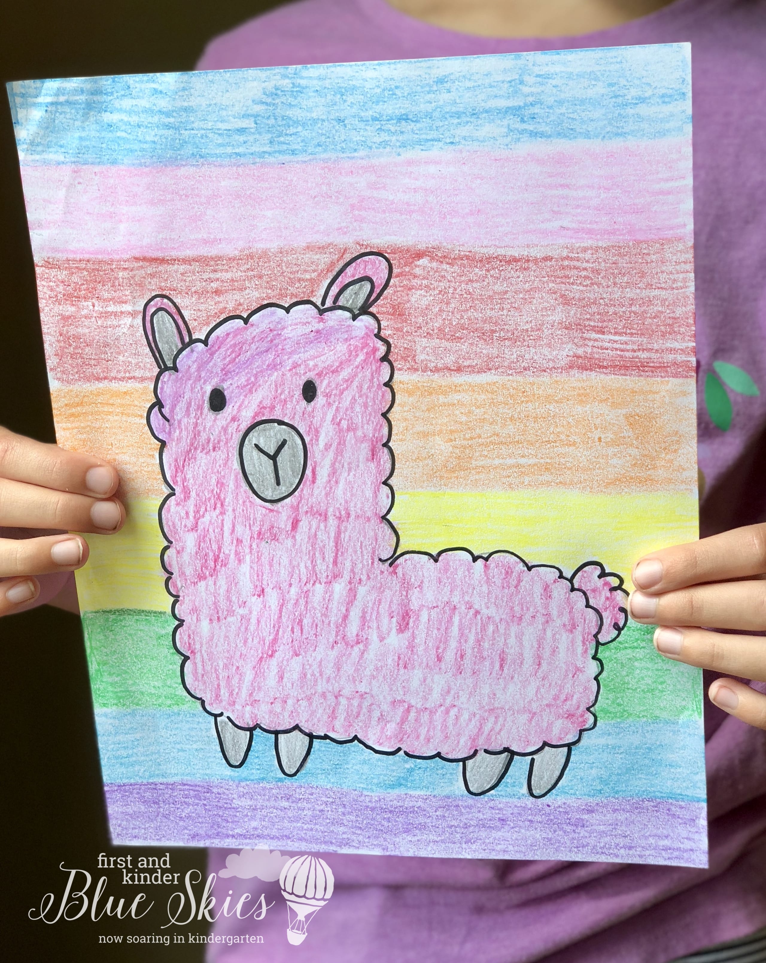 Directed Drawings Writing Page : Blue Skies with Jennifer White