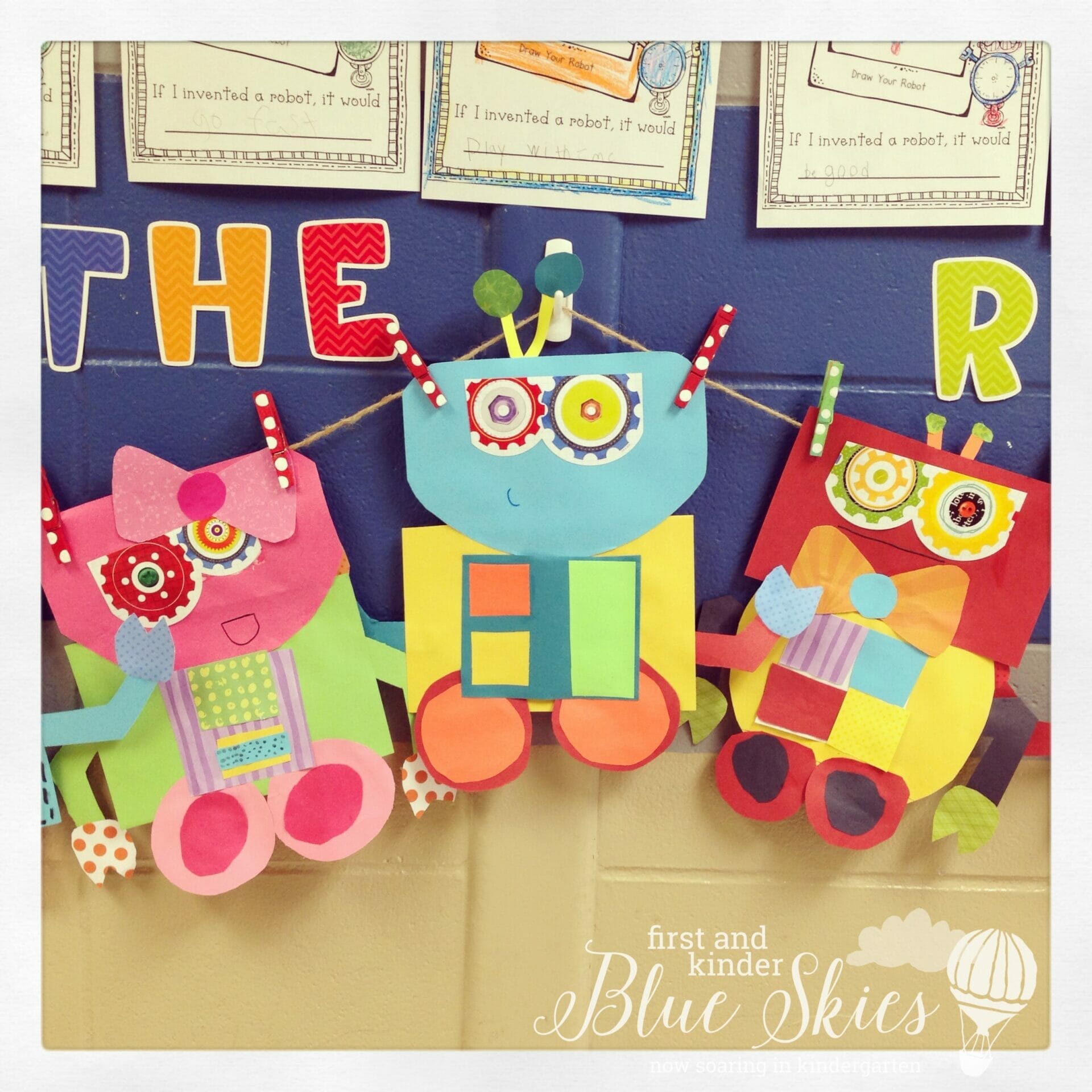 Robot Close Read and Crafts : Blue Skies with Jennifer White
