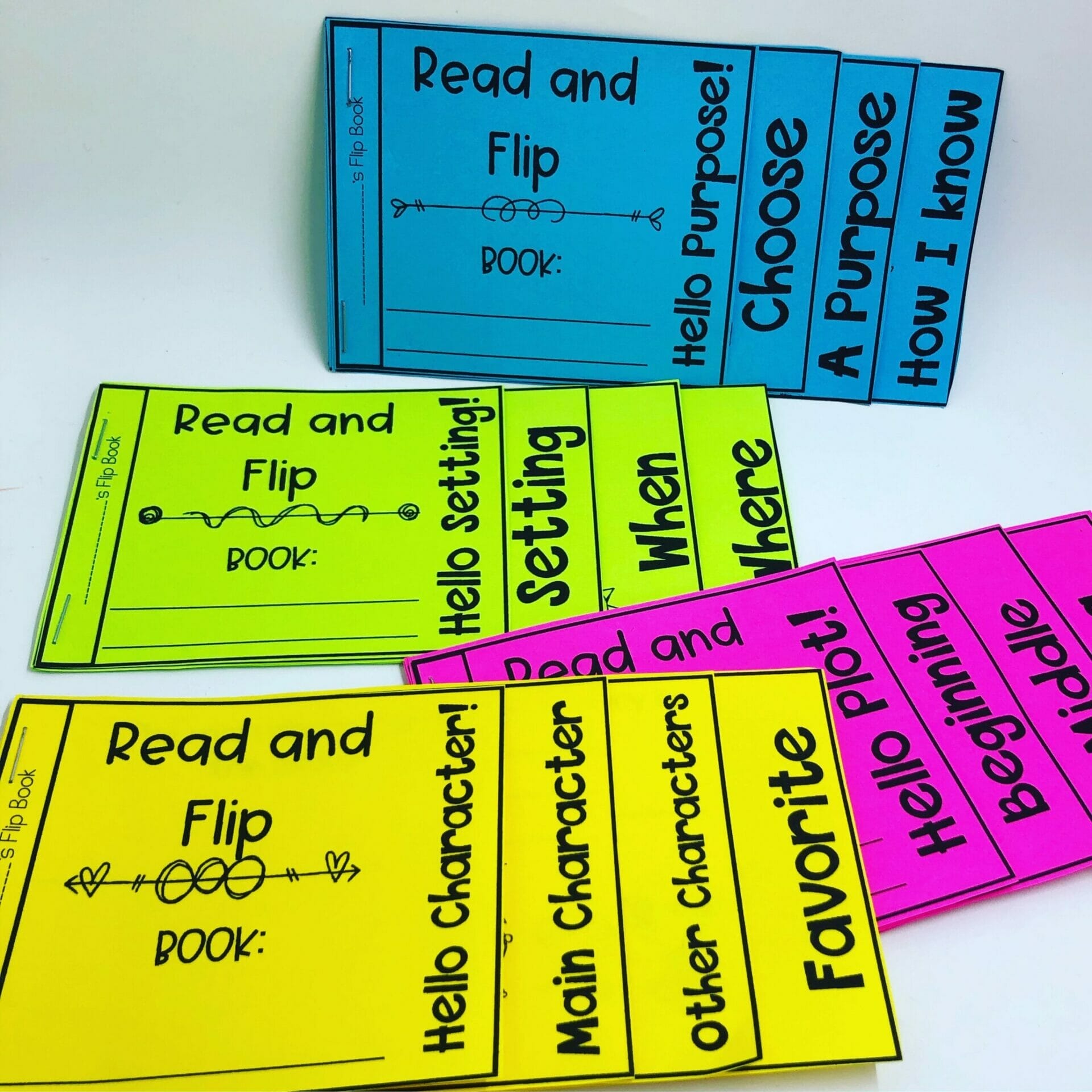 Literacy Flip Books : Blue Skies with Jennifer White