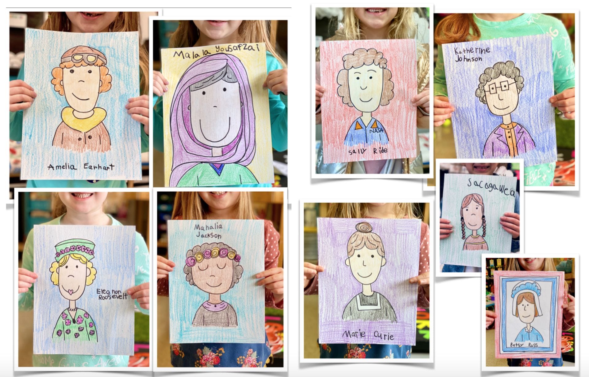 Women's History Month Directed Drawings : Blue Skies with Jennifer White