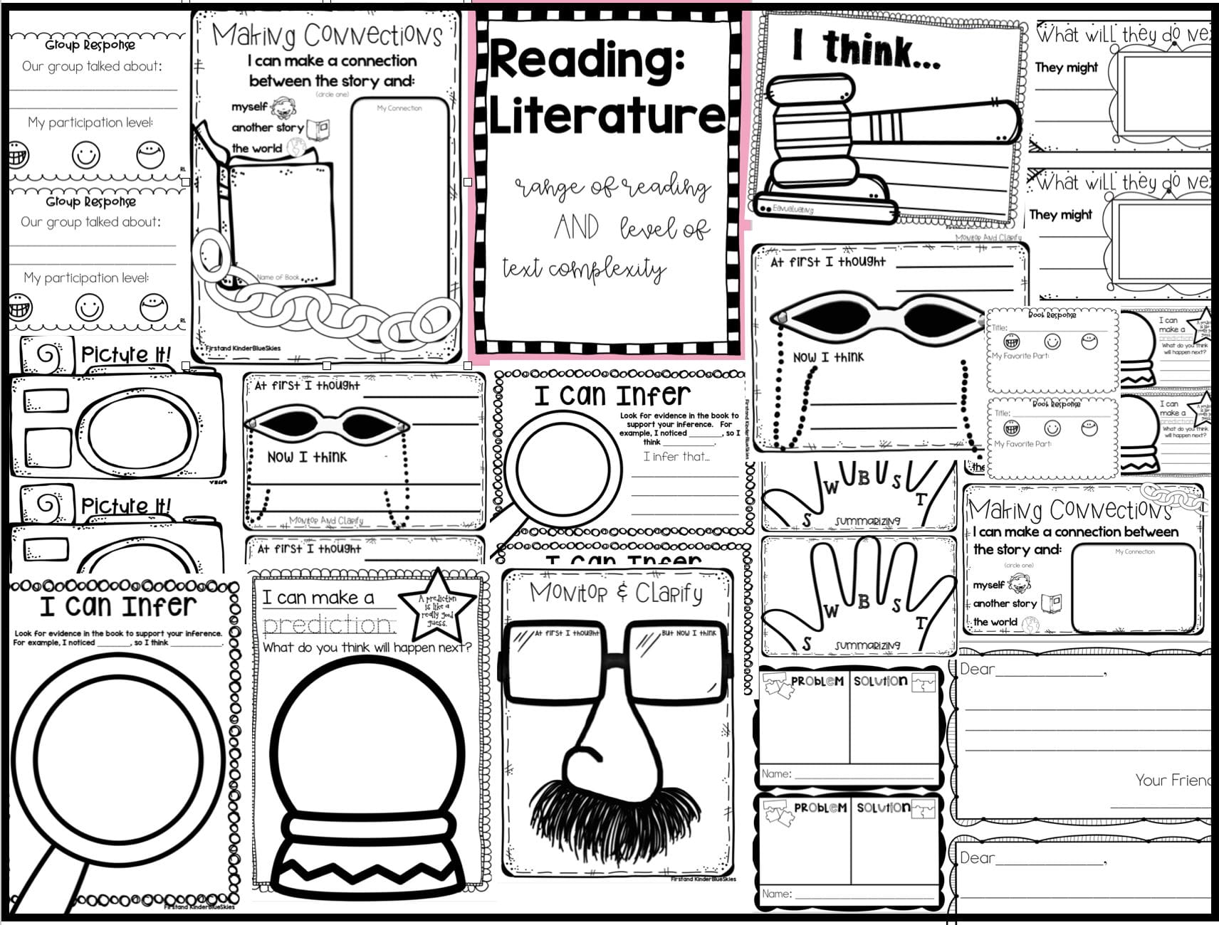 Story Elements Graphic Organizer Kindergarten