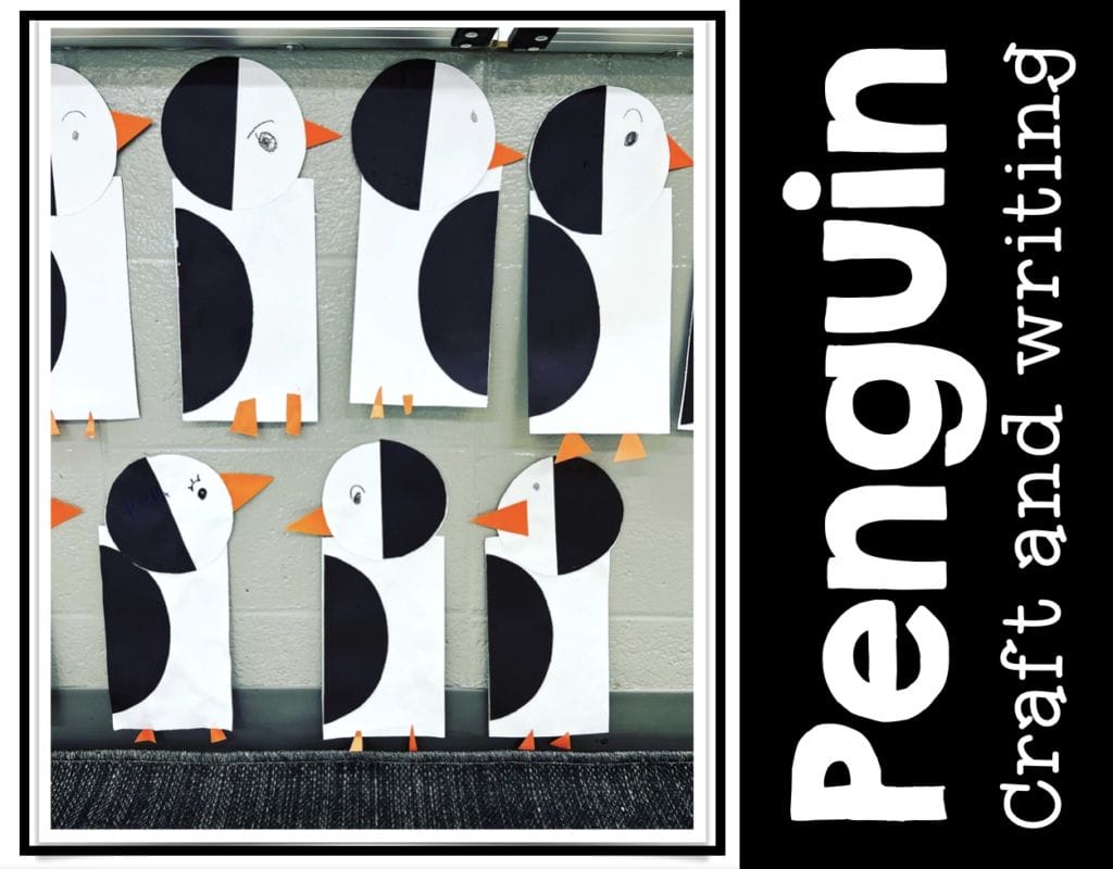 Easy Shape Penguin Craft Blue Skies with Jennifer White