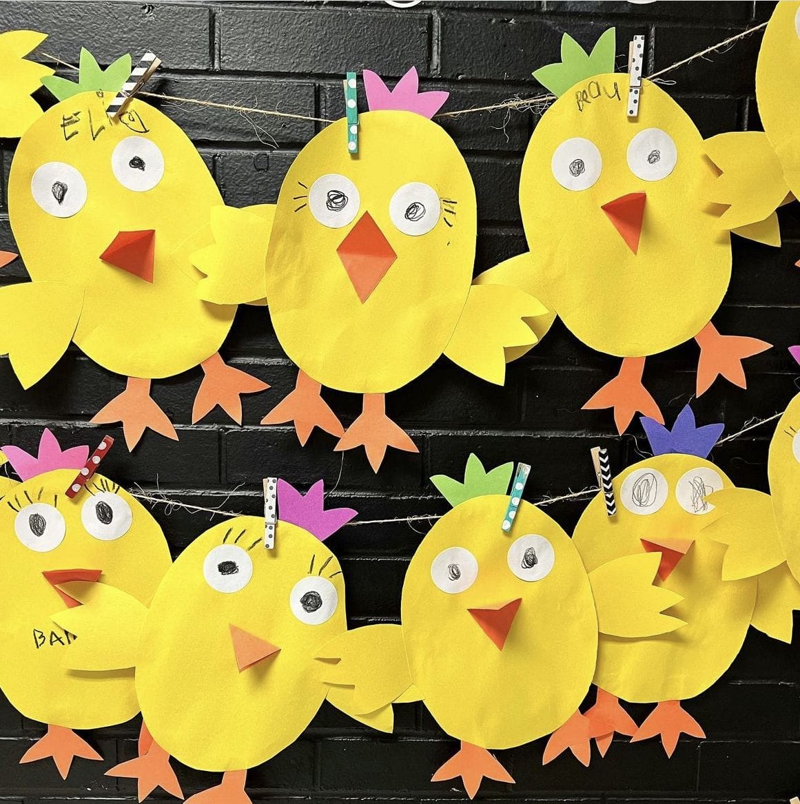 Spring Chick and Bunny Crafts : Blue Skies with Jennifer White