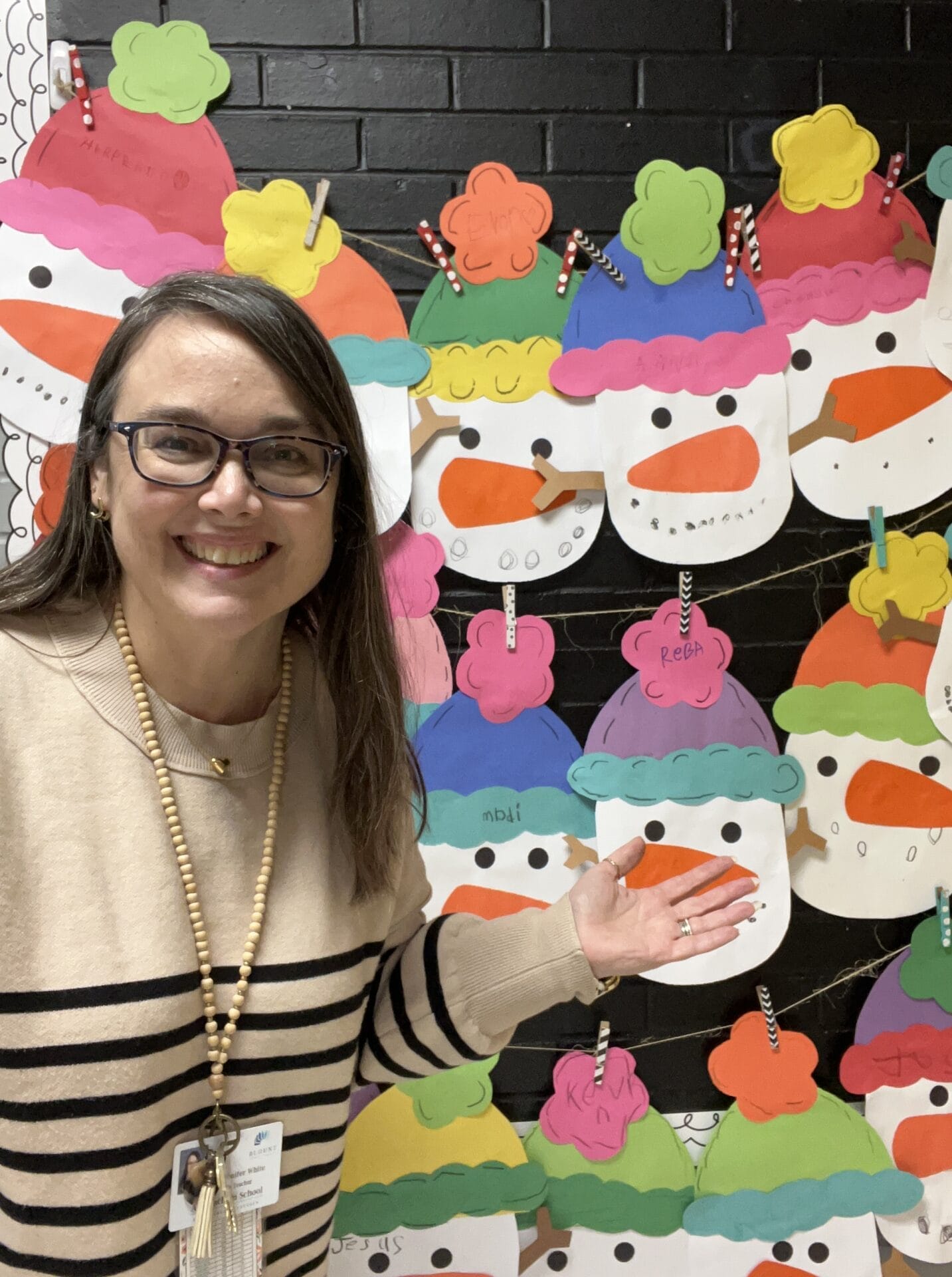 Snowman Craft Blue Skies With Jennifer White